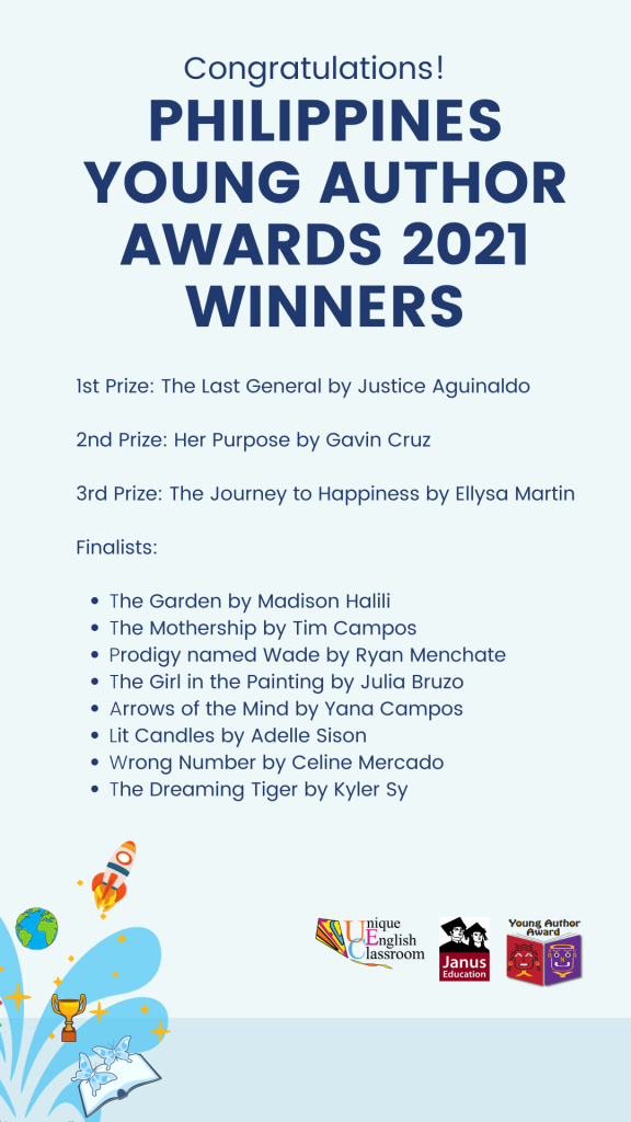 Congratulations to the Winners of the 2021 Young Author Awards Story ...